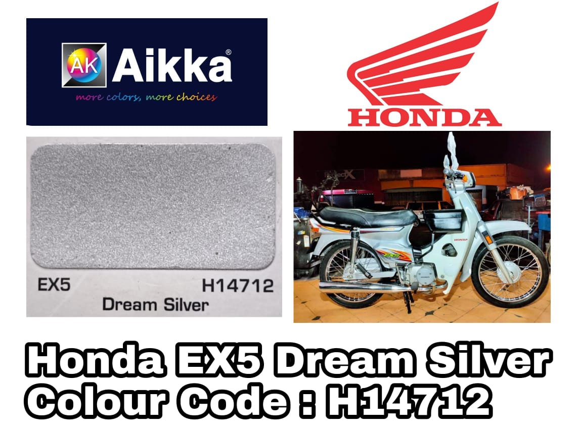 AIKKA H14712 | HONDA EX5 Dream Silver | Honda Motor Color Original 2K ...