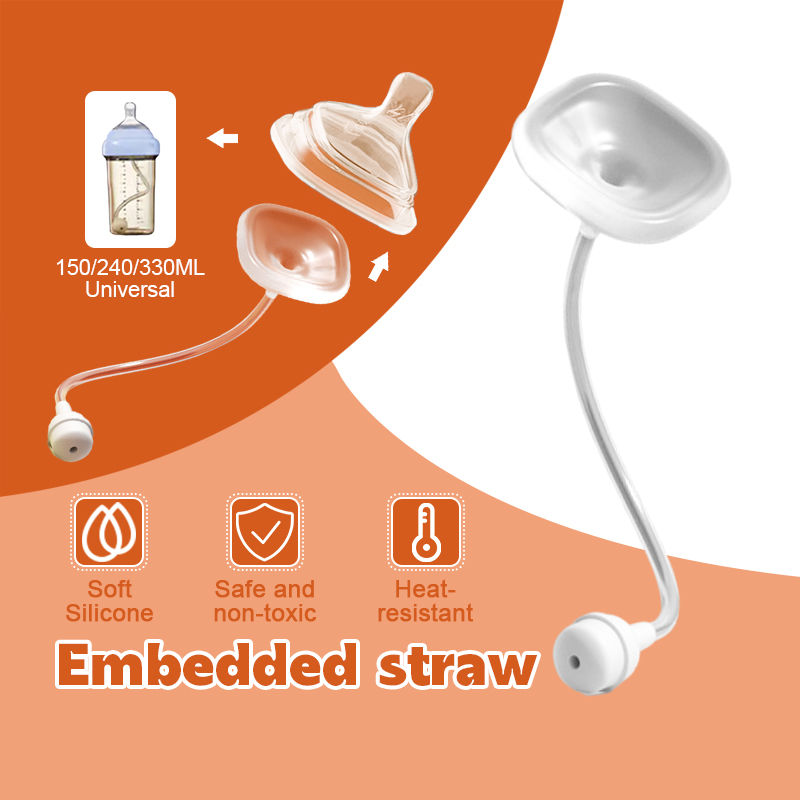 Baby Bottle Suction Drinking Straw Hegen Straw 360 Gravity Ball All ...