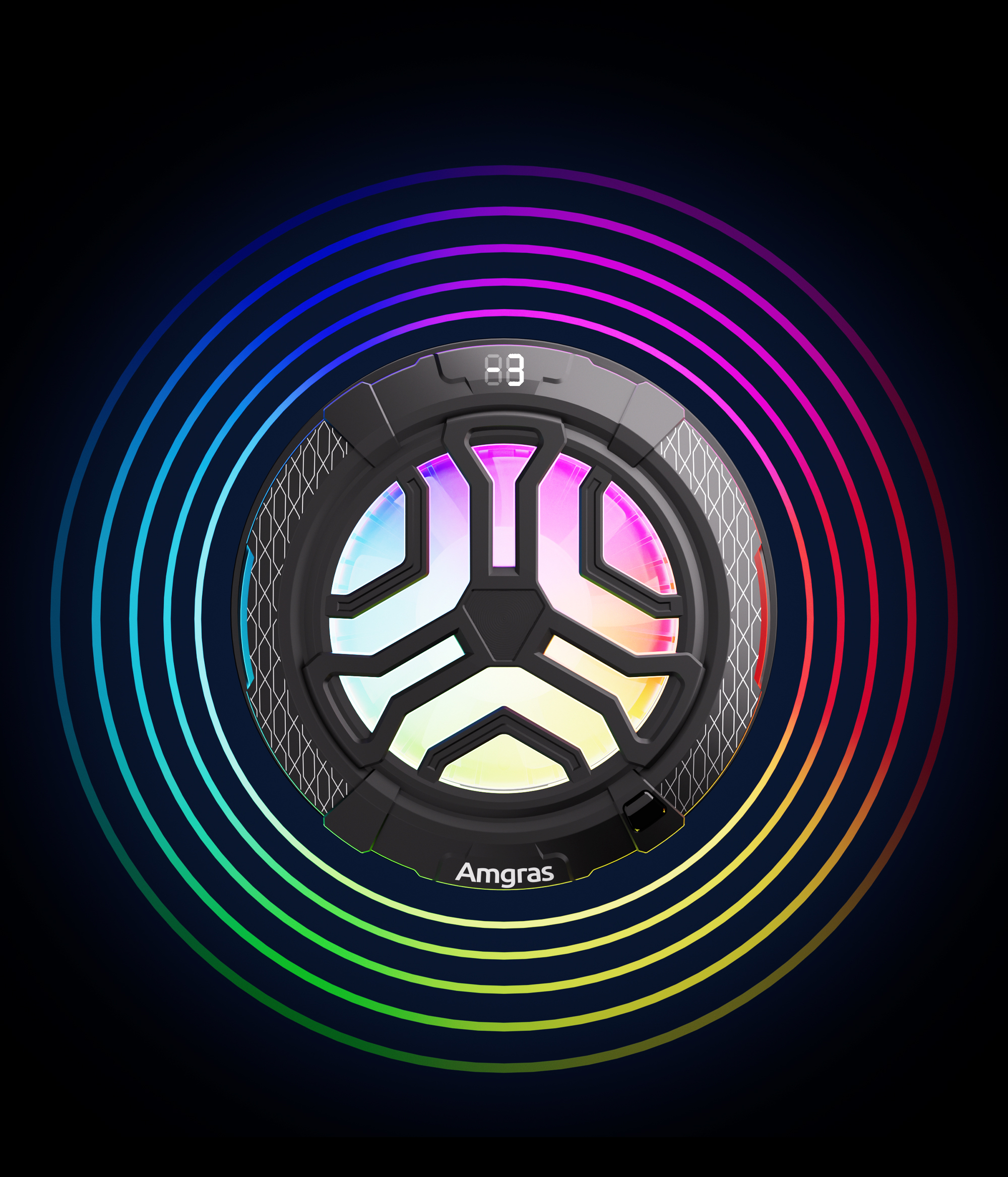 Amgras iceWorld Pro Phone Cooler gaming Mute Dissipate Fan Cooling ...