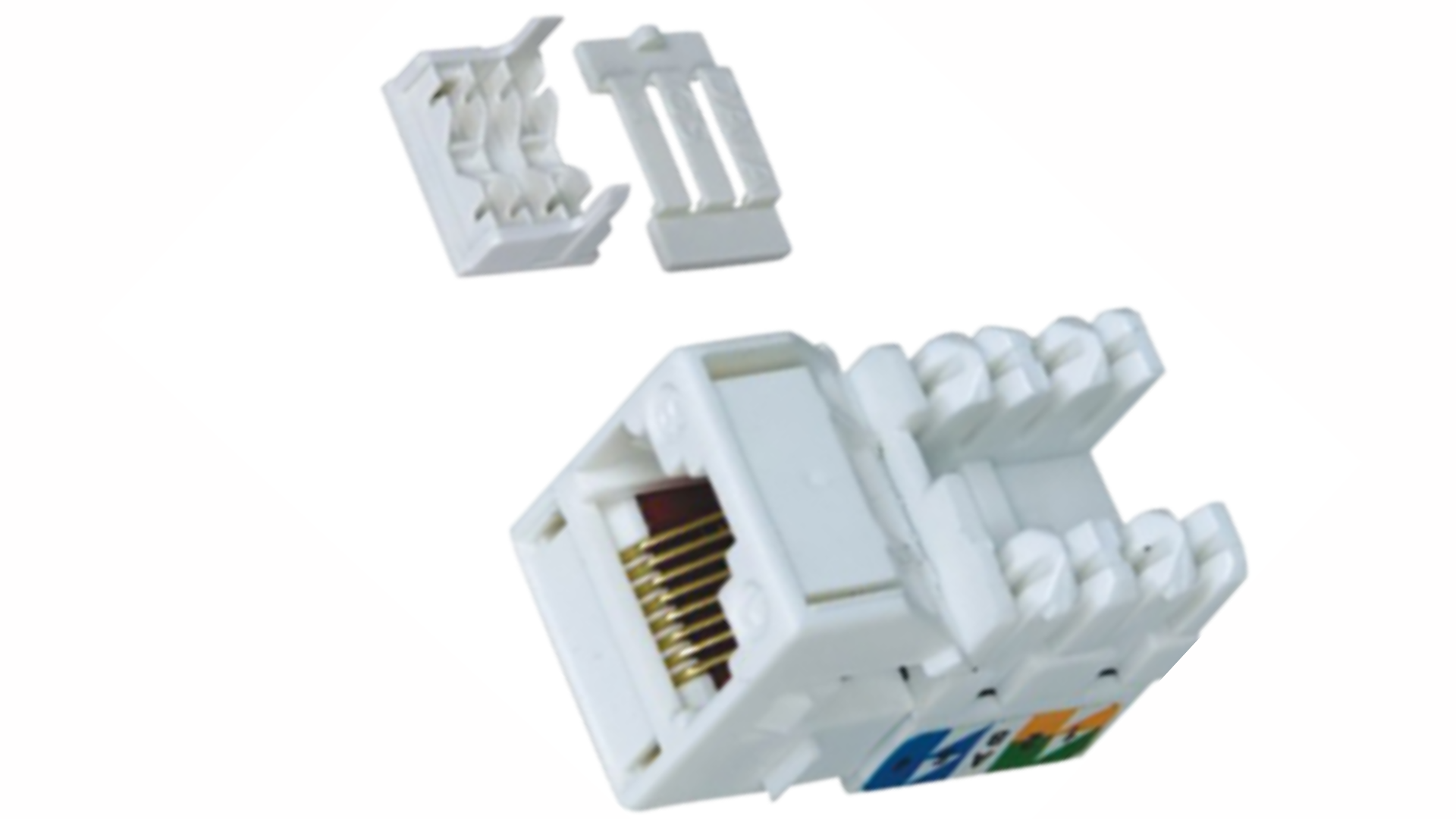 RJ45 CAT6 Keystone Modular Jack Lan Network Internet Cable Use With Faceplate FP1MJ FP2MJ MJ ...