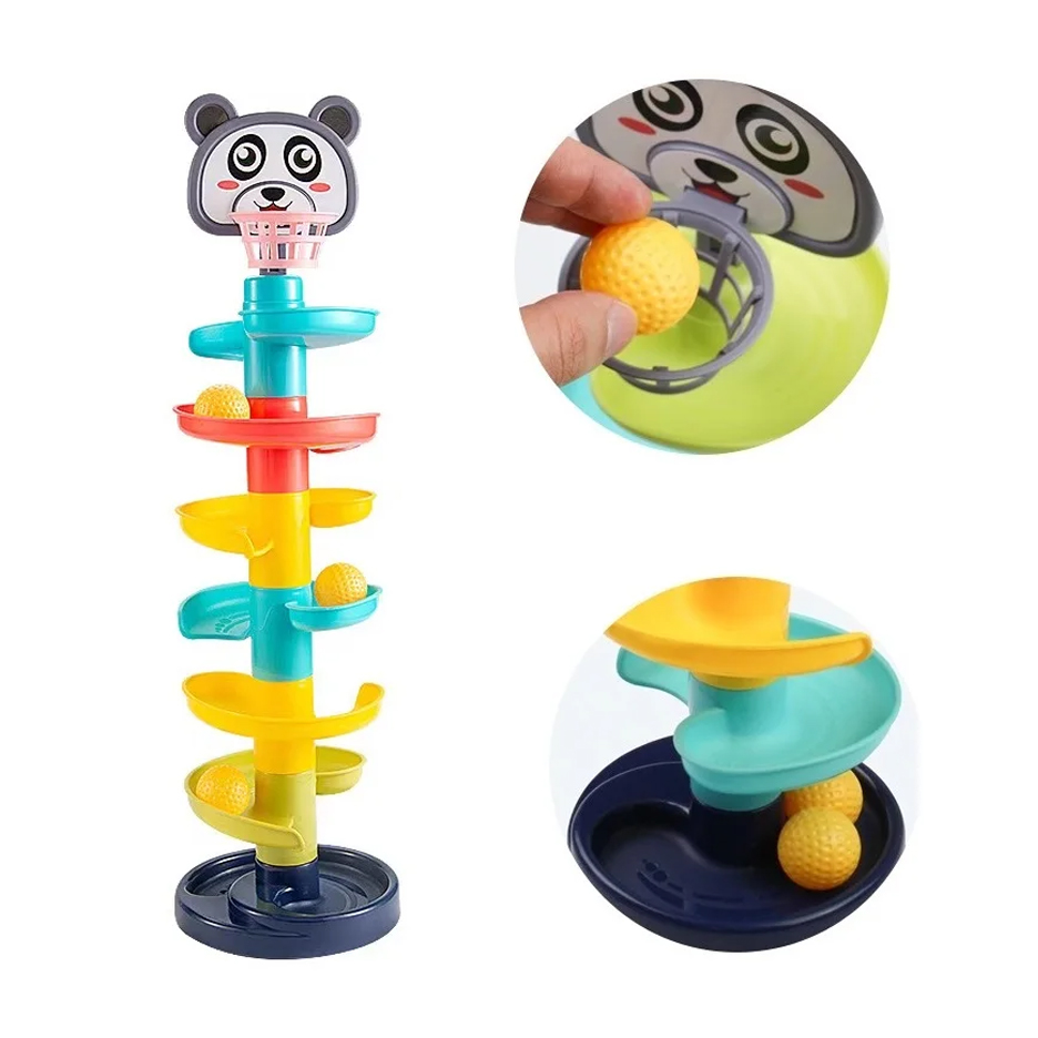 GOOGOO BIRD Spinning/Rolling Game Toy Tower Gliding Ball Baby Children ...