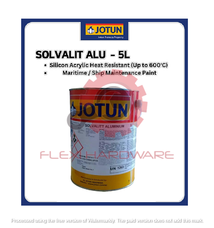 Jotun 5 Liters Solvalitt Aluminium Heat Resistance Paint Tahan Panas ...