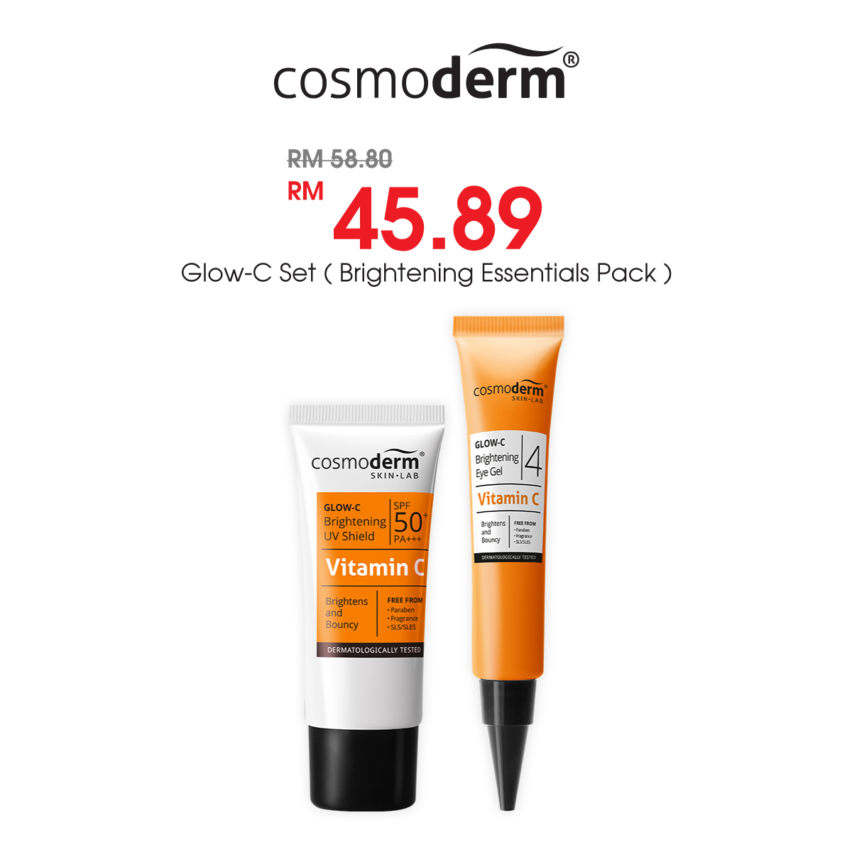 Cosmoderm Glow-C Set ( Brightening Essentials Pack) | Shopee Malaysia