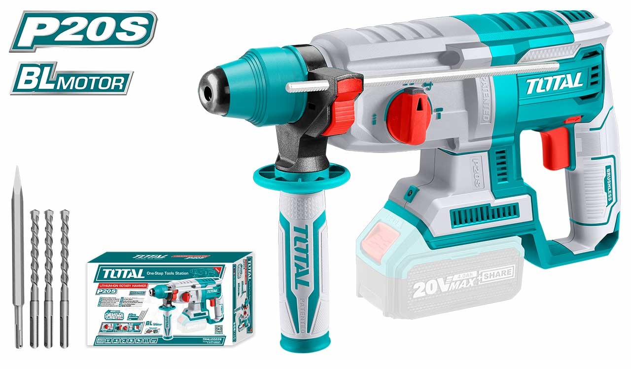 Total Li-ion Rotary Hammer 20V Drill Concrete 22mm 26mm 28mm | Shopee ...