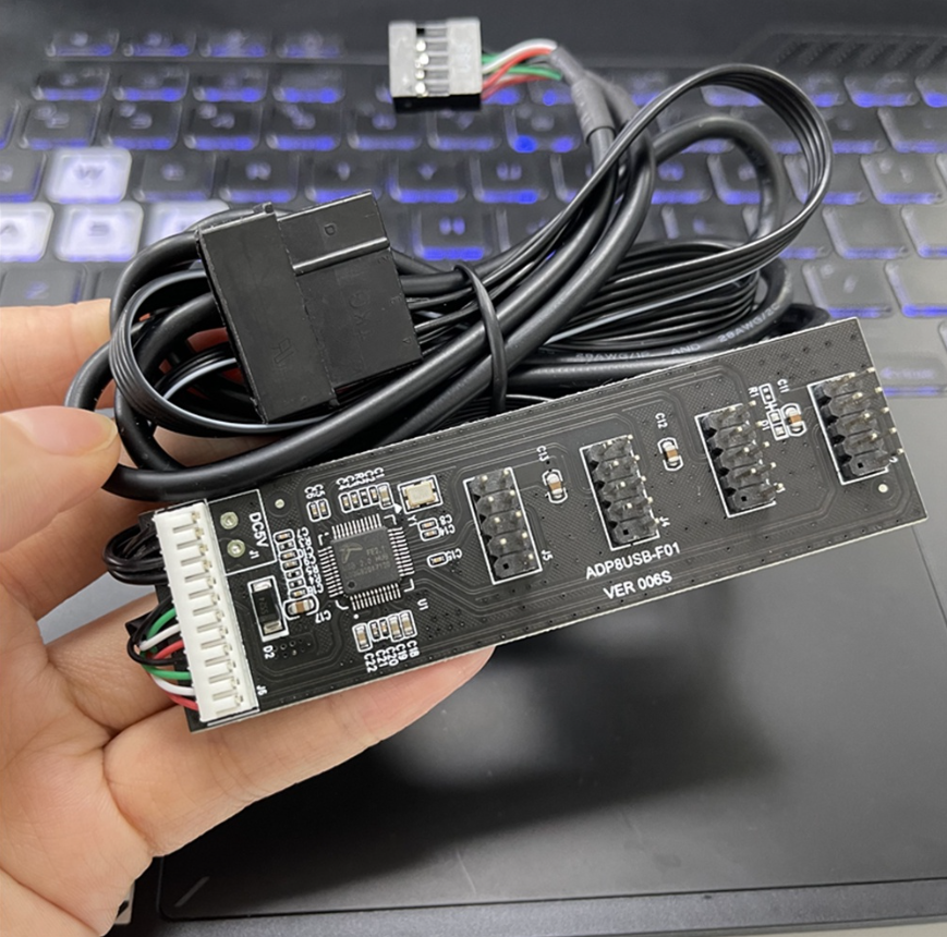 Upgraded Motherboard USB 9Pin Splitter Powered Sata 1 to 4 Splitter USB ...