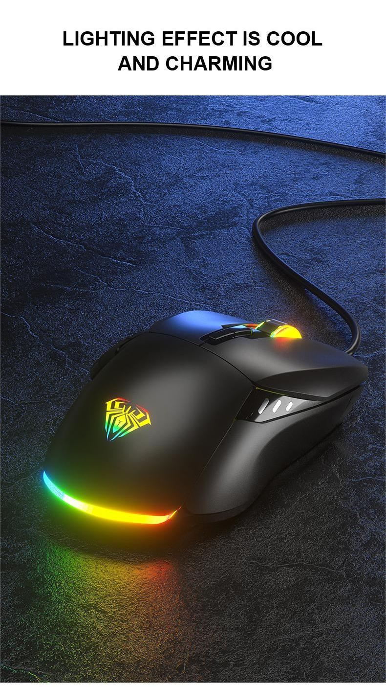 AULA F815 Wired Gaming Mouse 12800 DPI RGB 13 Backlit Modes & 6 Macro Buttons Best Cheap Gaming ...