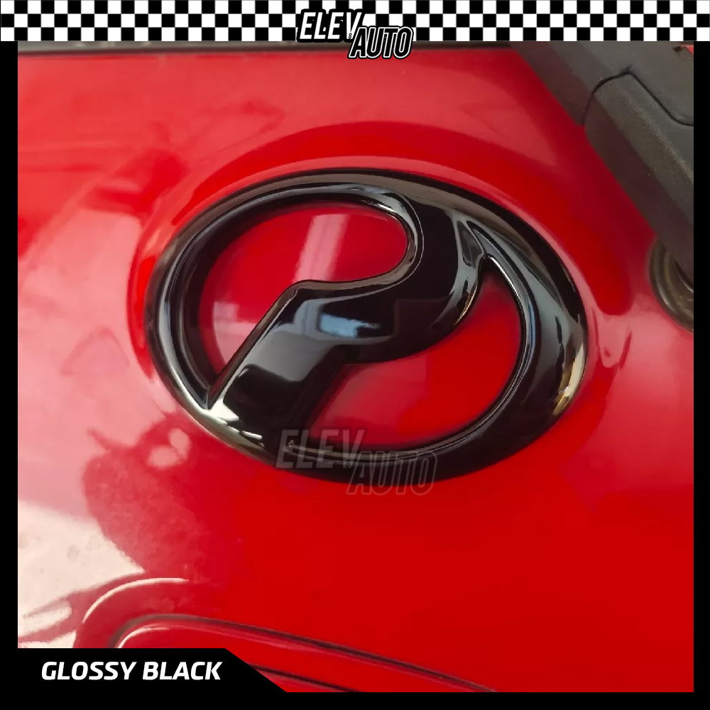 Perodua Axia 2014-2022 CARBON BLACK 3D Logo Emblem Trim Front Rear ...
