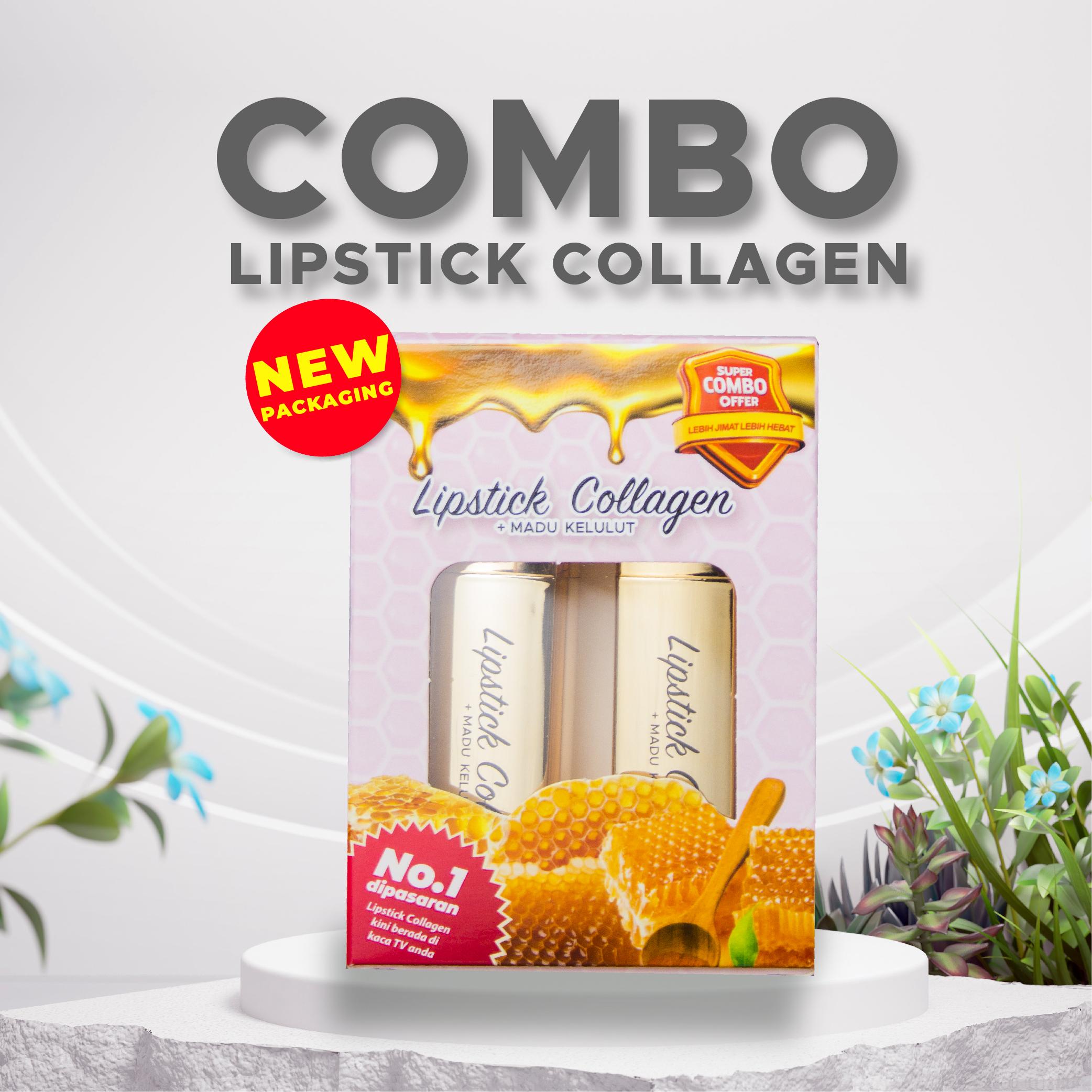 DHERBS Lipstick Collagen + Madu Kelulut | Shopee Malaysia