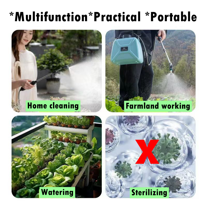 8L Rechargeable Electric Pump Chemical Sprayer Portable Powerful ...