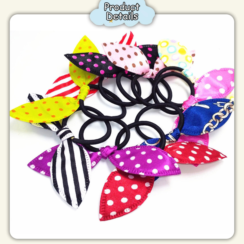 [Happy Kids] Korean Elastic Hair Band Rabbit Bunny Hair Tie Ponytail ...