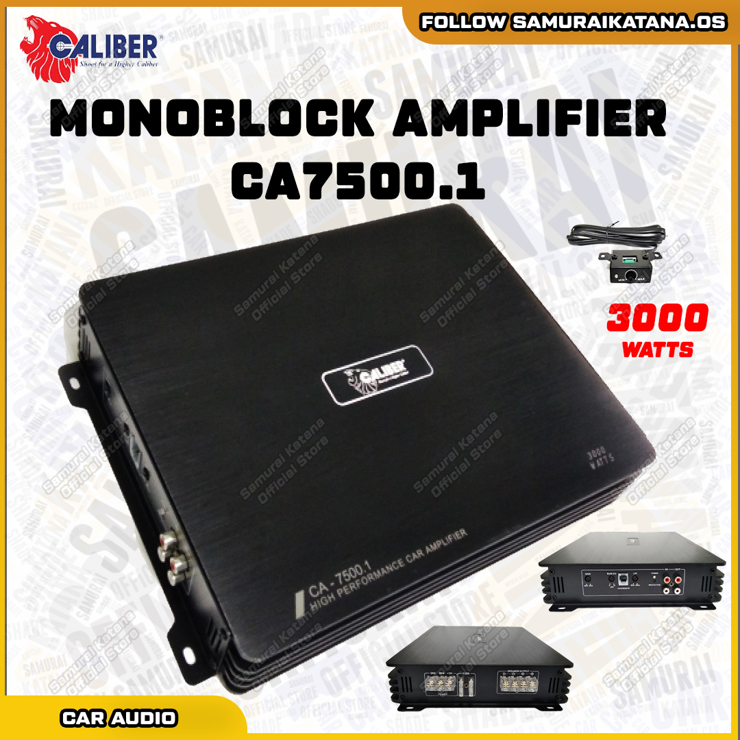 Original Caliber Monoblock Power Amp CA-7500.1 3000Watts Mono-Block Car ...
