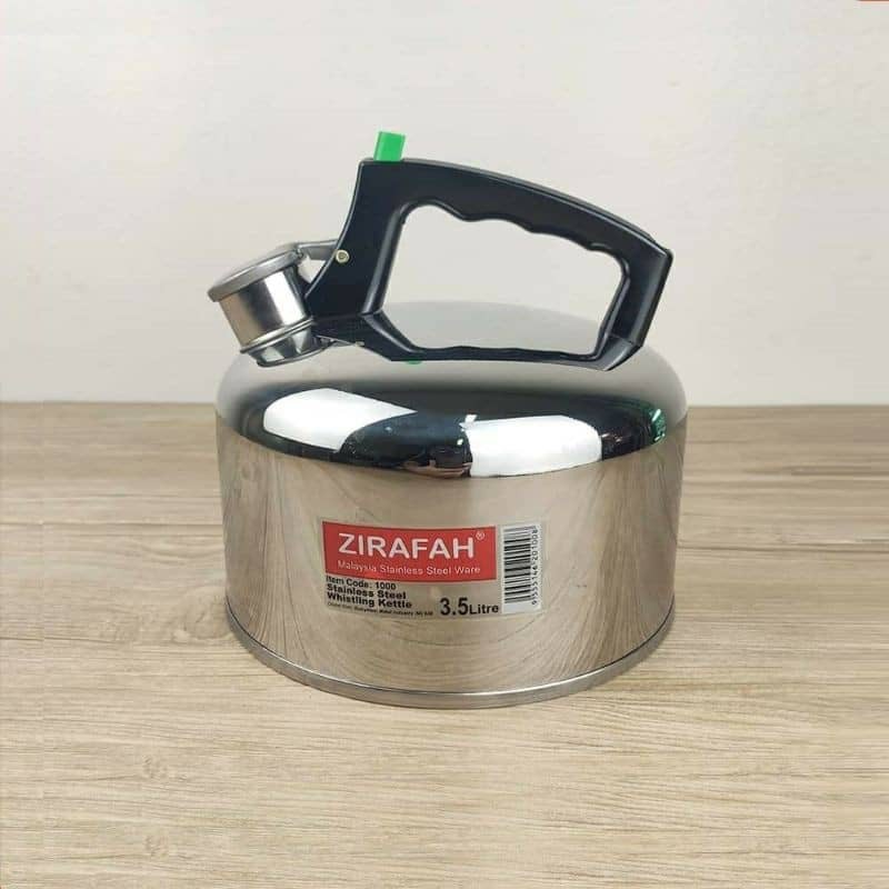 ZIRAFAH STAINLESS STEEL WHISTLING KETTLE Stainless Steel Traditional ...