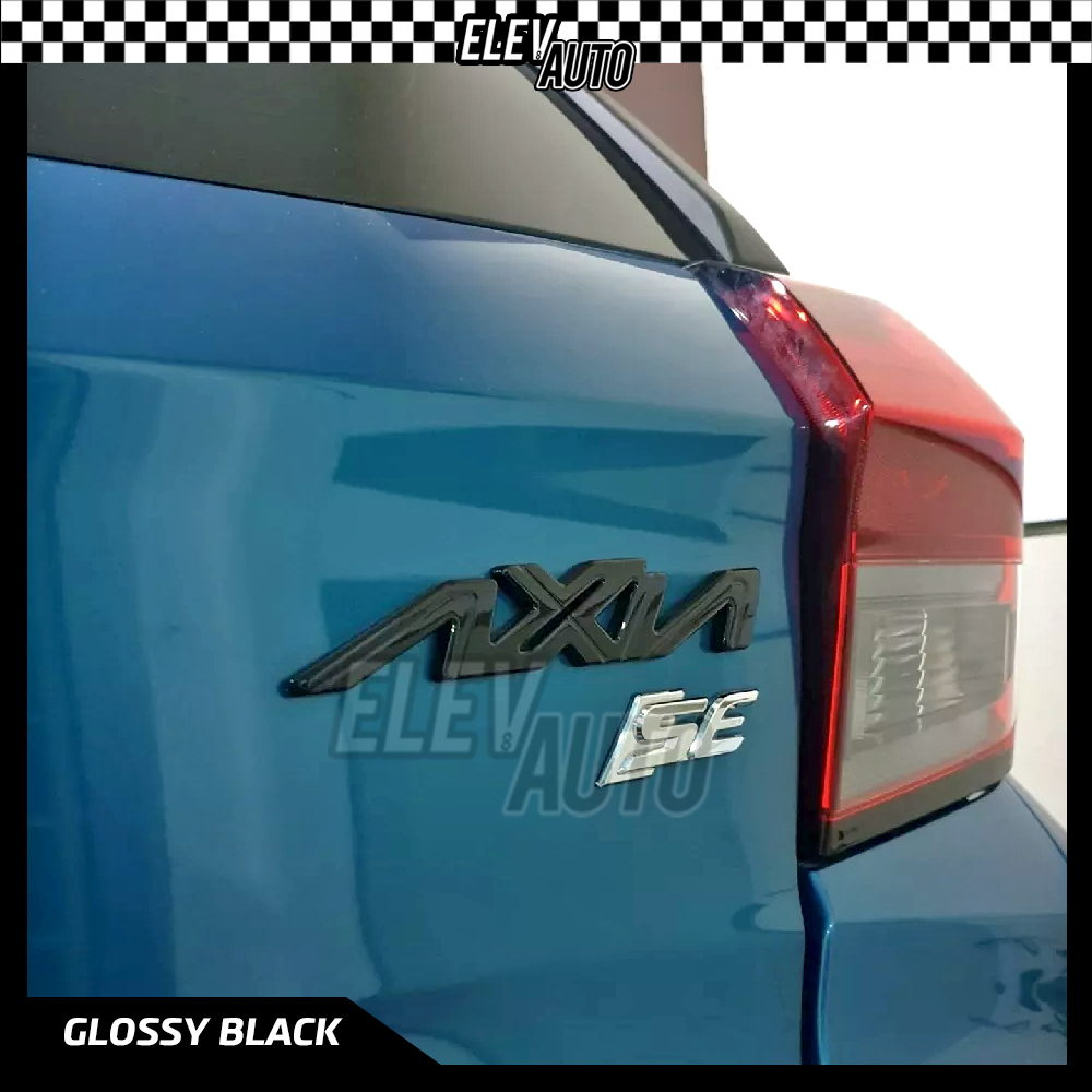 Perodua Axia 2023 2024 CARBON BLACK Word Emblem AXIA AV SE K Rear Word ...