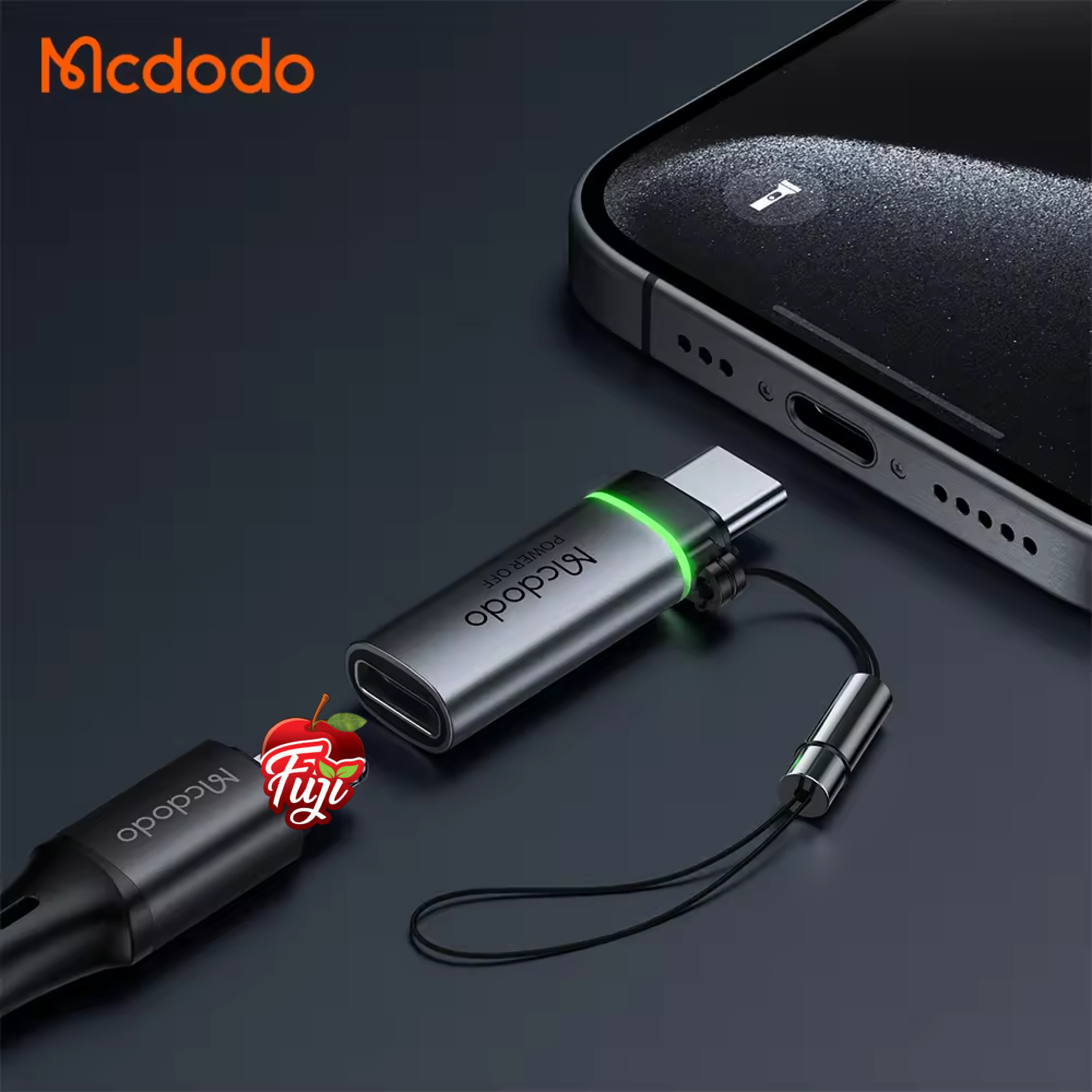 MCDODO Smart Auto Power Off USB-C to C Adapter Connector PD Fast ...