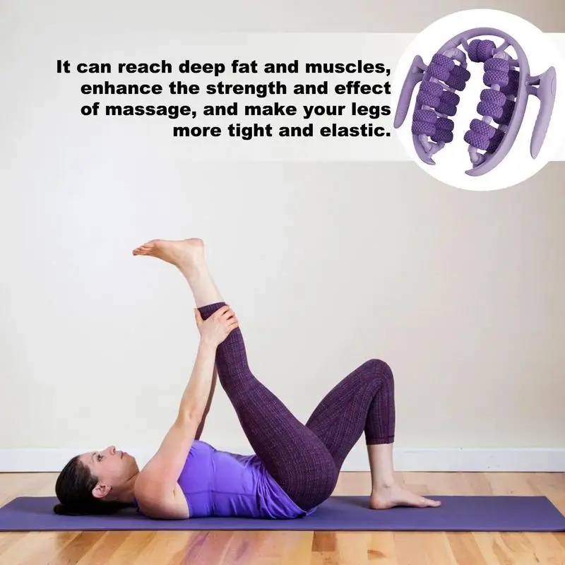 28 Wheels Leg Massage Roller Muscle Pain Relief Massage Roller Muscle ...