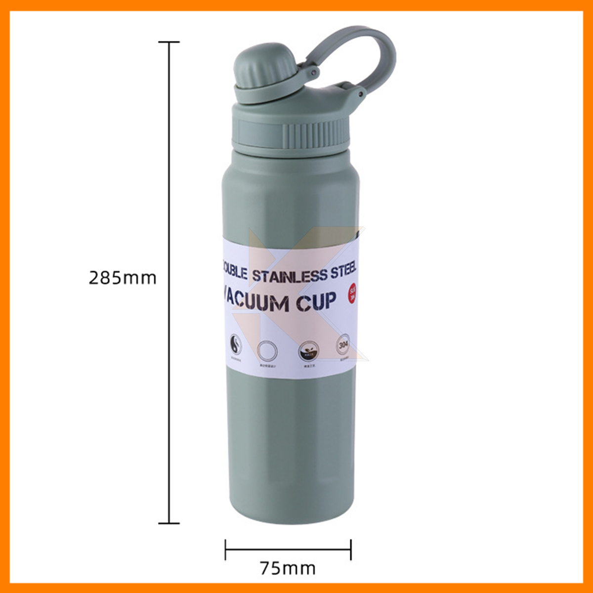 【K-Home】Travel Tumbler 304 Stainless Steel Thermos 840ML Big Cup Mug Bottle Flask Botol Air ...