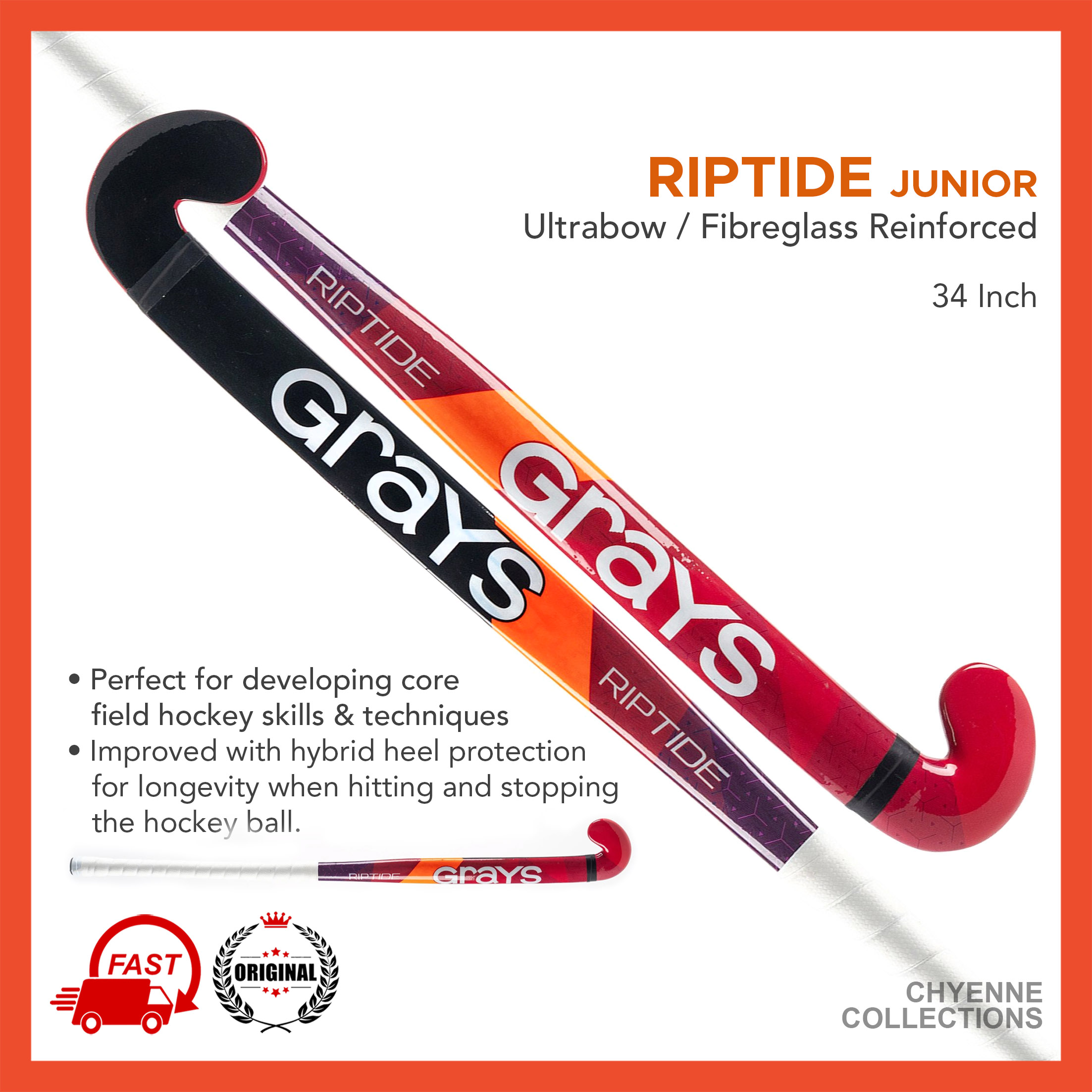 Original GRAYS Rogue Riptide 34 " Ultrabow Junior Hockey Stick • Kids ...