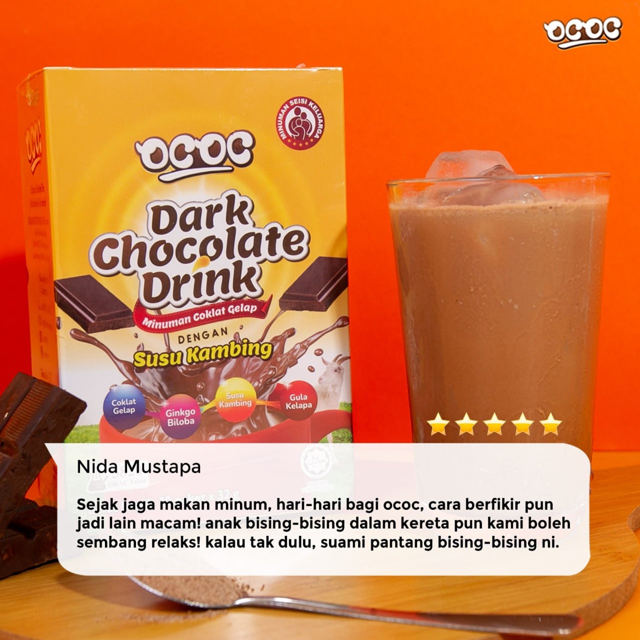 (Ready Stock) Produk Minda Coco OCOC Dark Chocolate Dr Rizal 7 Thn Ke ...