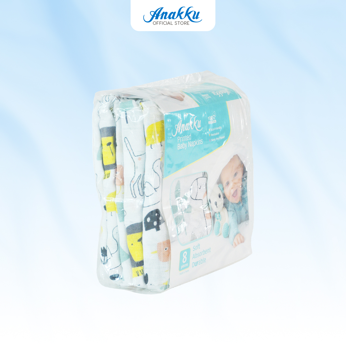 [Exclusive Combo] Anakku Newborn Baby White Napkins with Nappy Cream ...