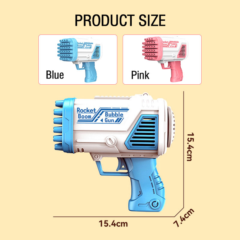 🔥【Automatic Bubble Blaster Gun】🔥Kids Electric Glowing Bubble ...