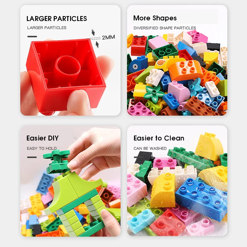 230Pcs Child Kids Block Toys Assemble Puzzle Educational Toys House ...