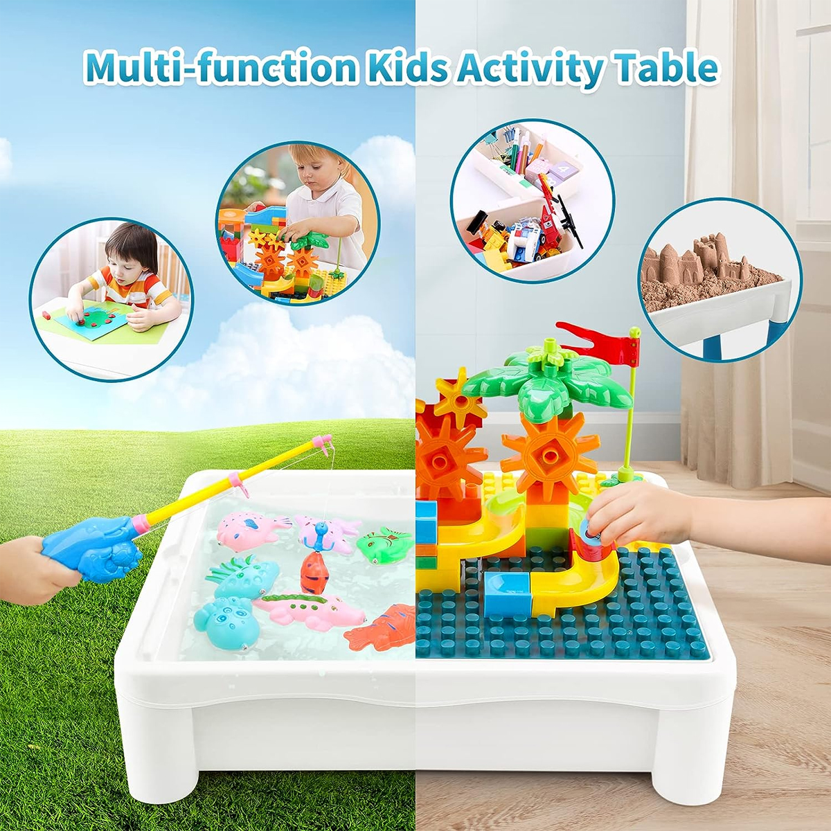 50/100/230pcs Block Toys House Building Blocks For Kids Assemble Puzzle ...