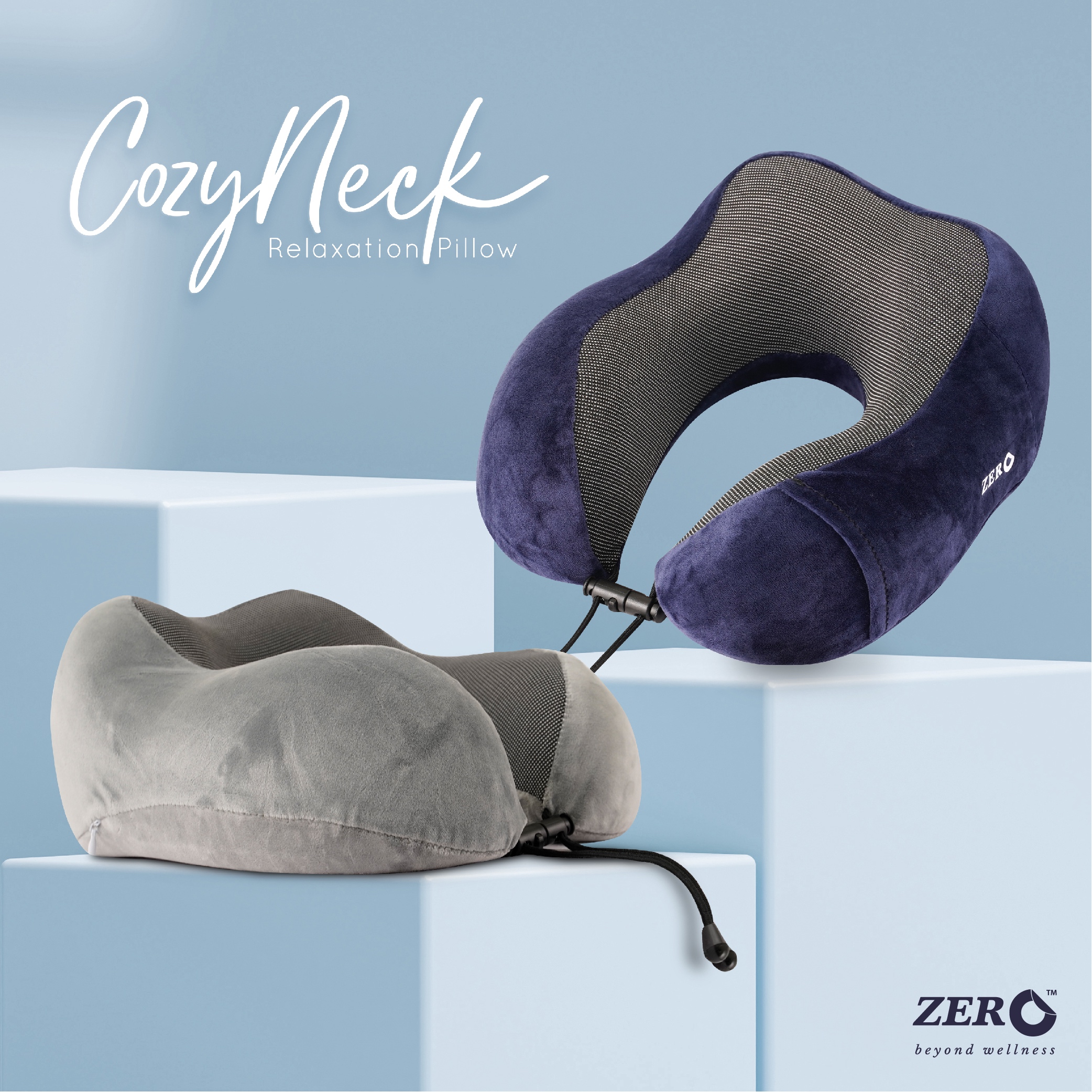 Zero Healthcare U-Shape Memory foam Neck Pillow cozy | Shopee Malaysia