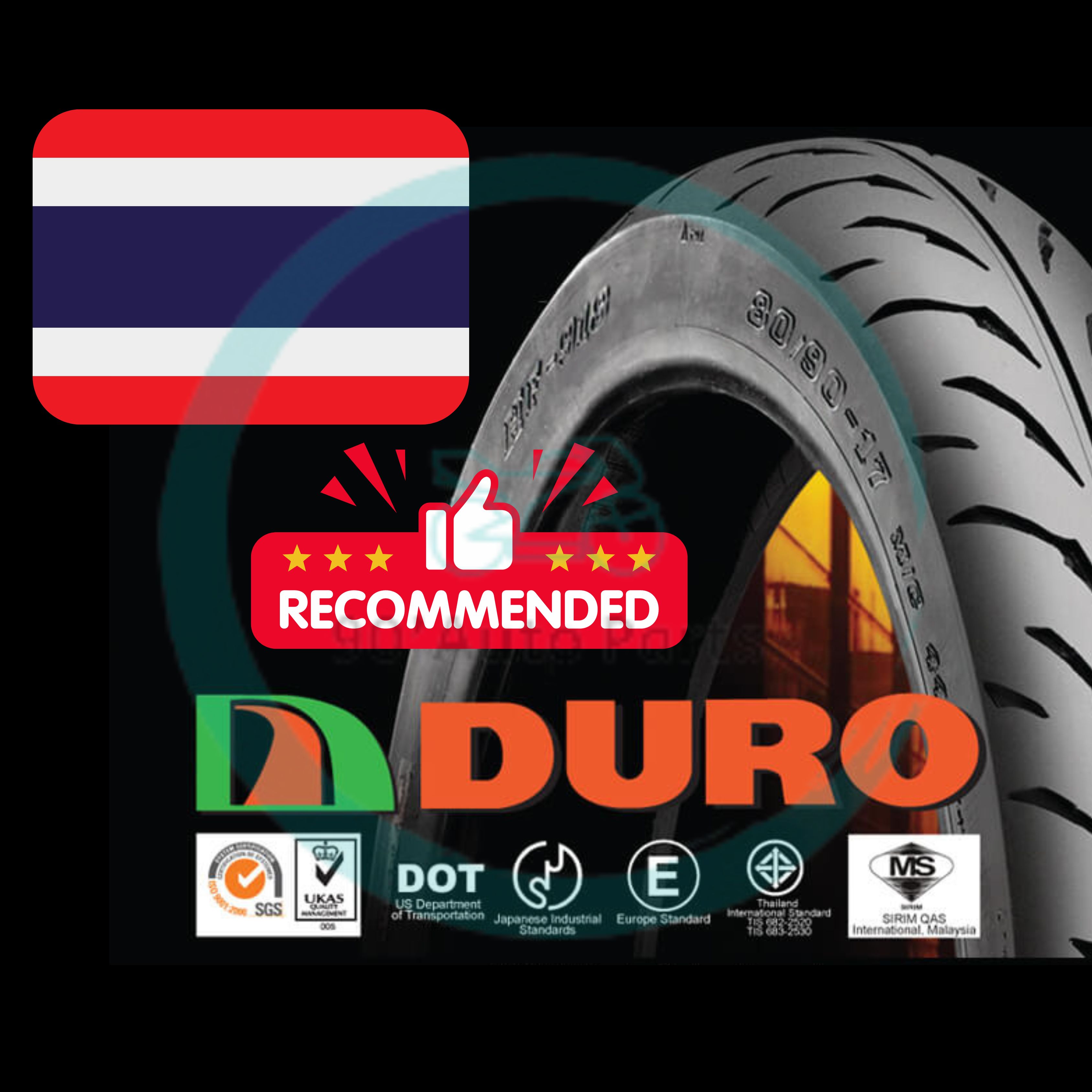 DURO HF 918 TYRE MOTORCYCLE TUBELESS 17 PATTERN V TAYAR MOTOR TUBELESS ...