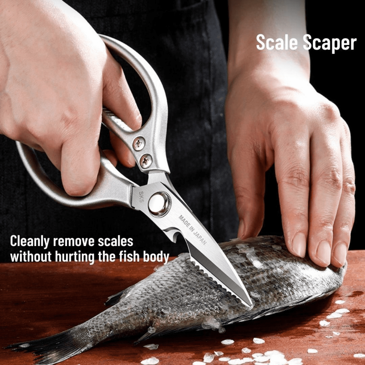 SK5 Japan Premium Scissors Multipurpose Heavy Duty Kitchen Scissor ...