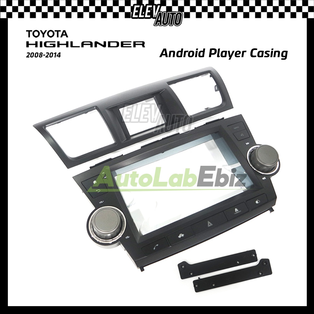 Toyota Highlander 2008-2014 9" Android Player Casing Installation Dash ...
