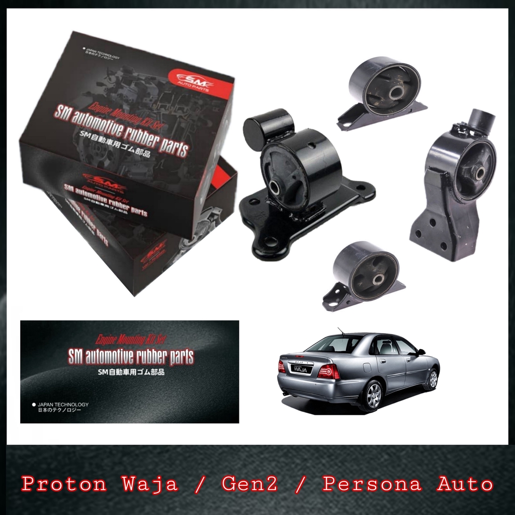 SM Engine Mounting Set - Proton Waja / Gen2 / Persona 2007-2016 Auto / Manual ( 1+1Year Warranty ...