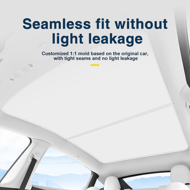 Tesla Sunroof Sunshade Curtain Highland Nano Ice Silk 98% UV Blocking ...