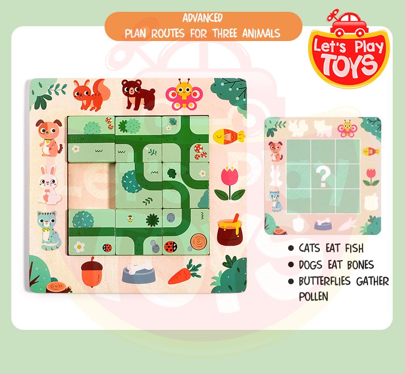 Treehole WayFinding Wooden Pathfinding Puzzle Educational Board game ...