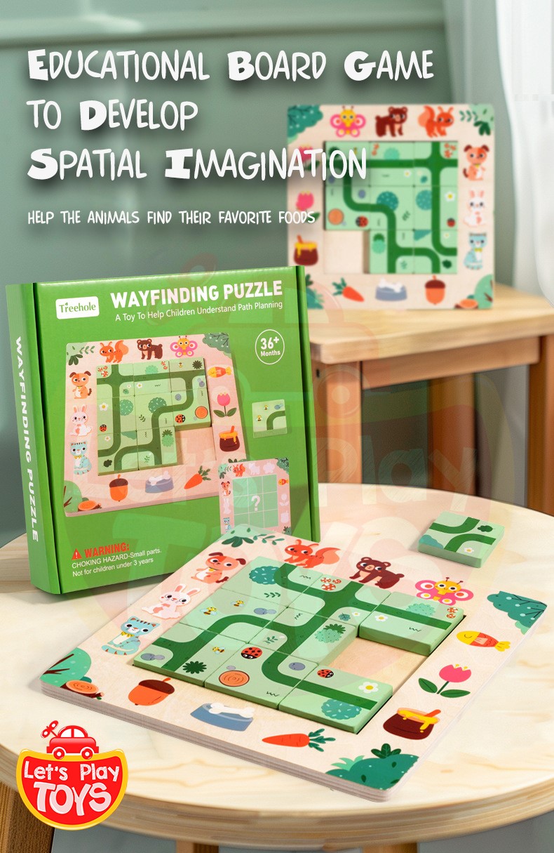 Treehole WayFinding Wooden Pathfinding Puzzle Educational Board game ...