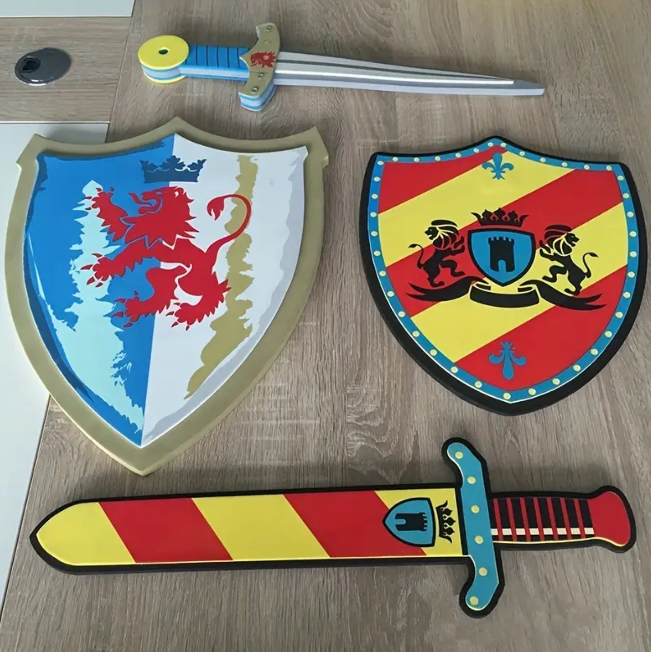 Foam Swords And Shields Playset, Medieval Combat Ninja Warrior Weapons ...