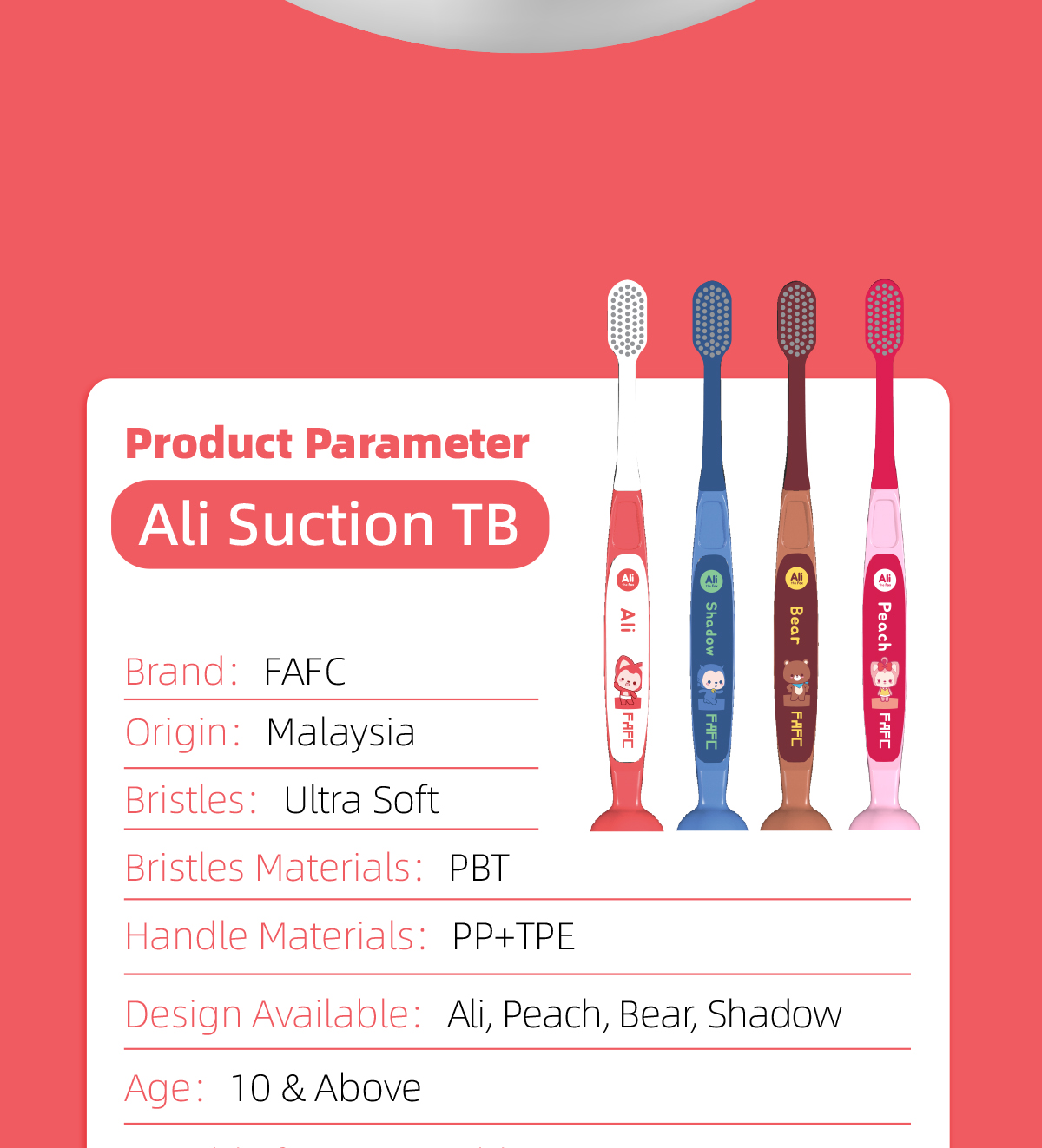 FAFC Ali The Fox Teenage/Adult Charcoal Suction Toothbrush (4 Pcs) | Shopee Malaysia