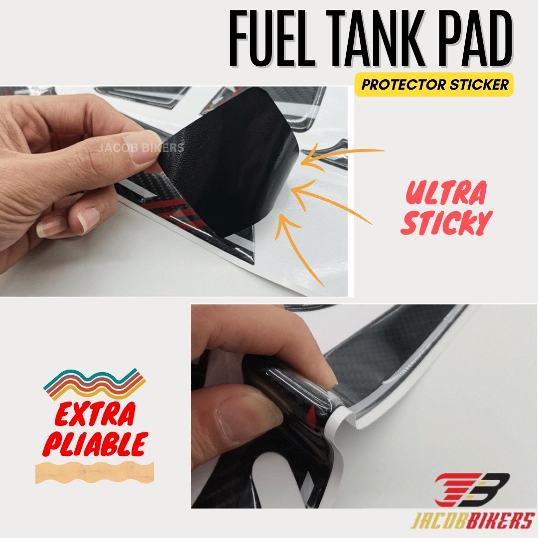 HONDA ADV160 FUEL TANK PAD PROTECTOR - 3D CARBON FIBER MOTORCYCLE GAS ...