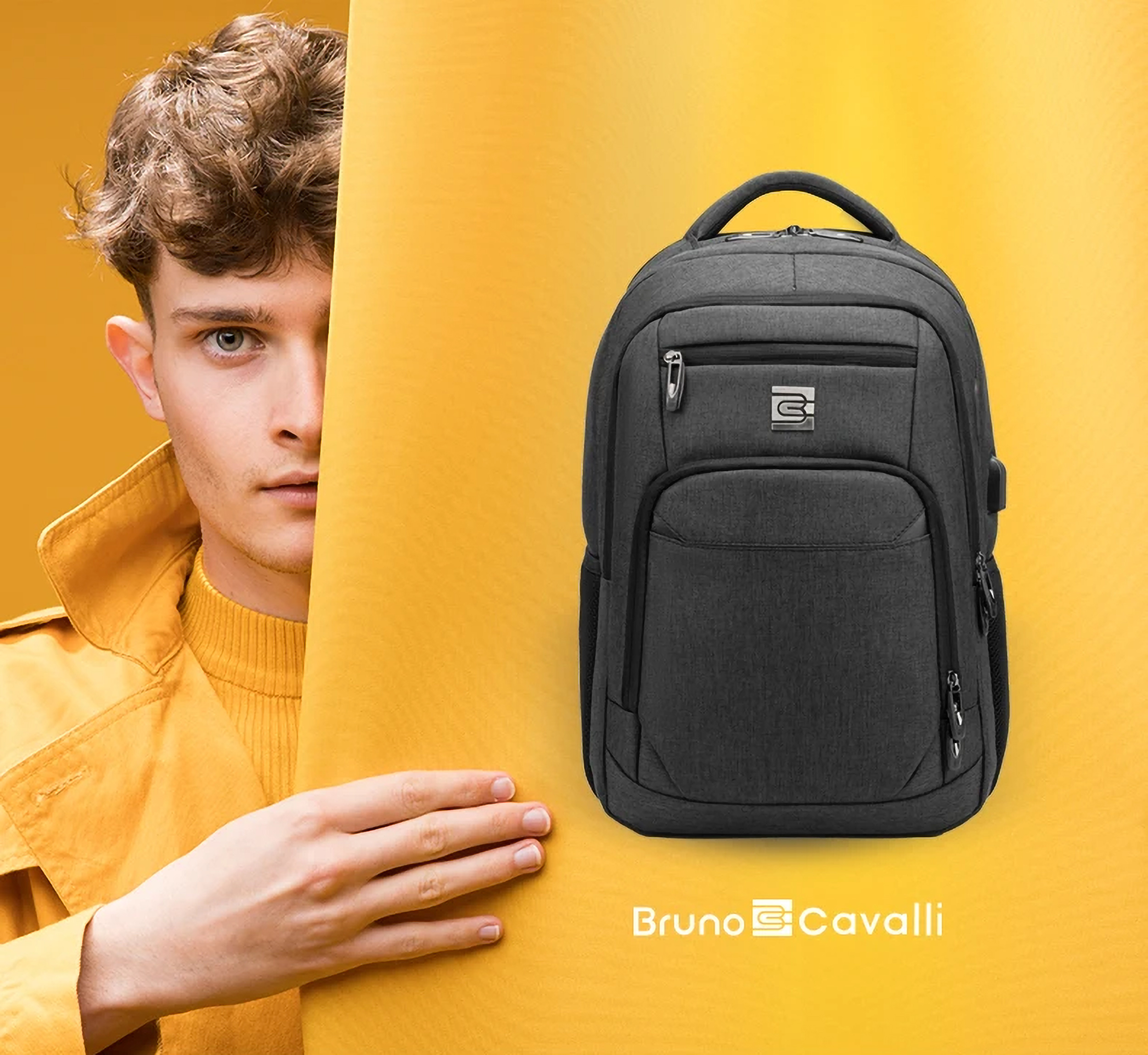 BRUNO CAVALLI Multifunctional 16" Laptop Computer Backpack Water ...