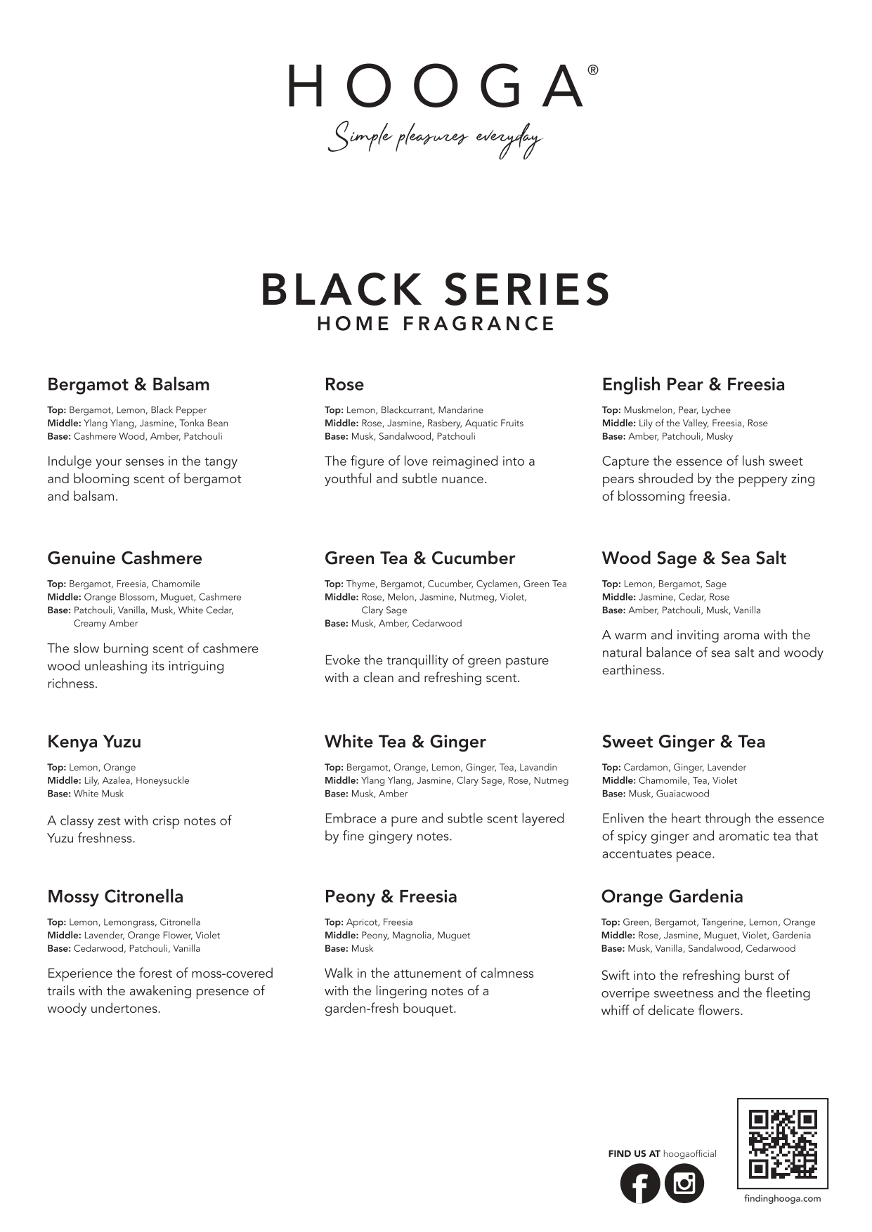 HOOGA Black Series Reed Diffuser 200ML | Shopee Malaysia