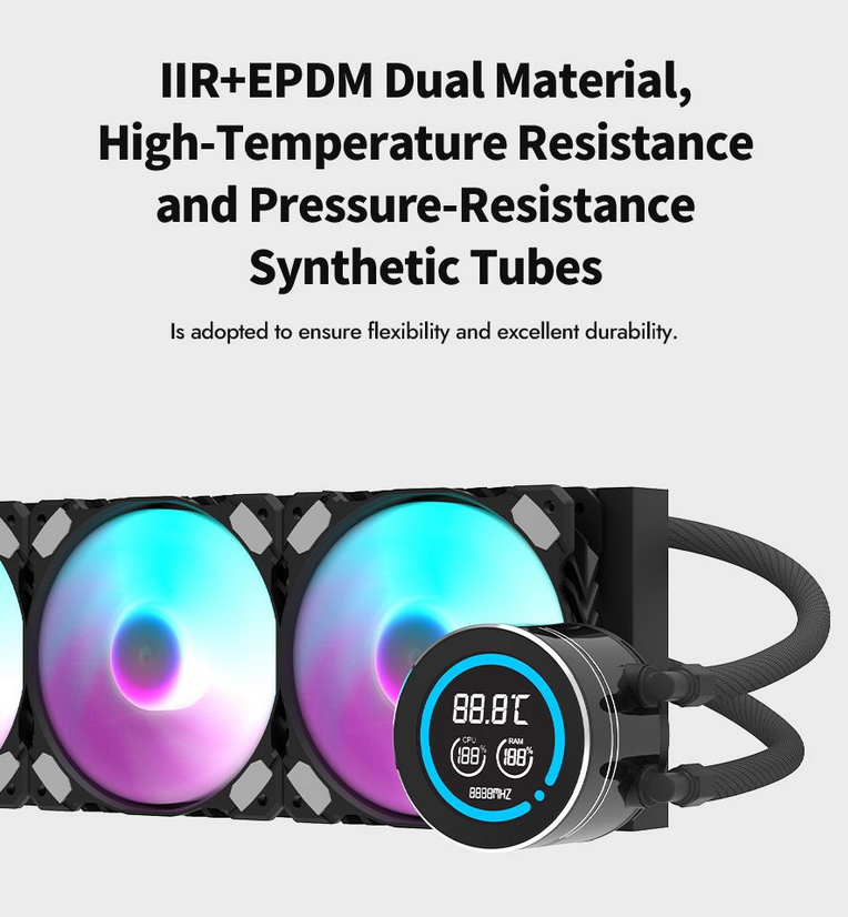 DarkFlash Nebula DN240D 240mm & DN360D 360mm ARGB AIO Liquid Cooler For ...
