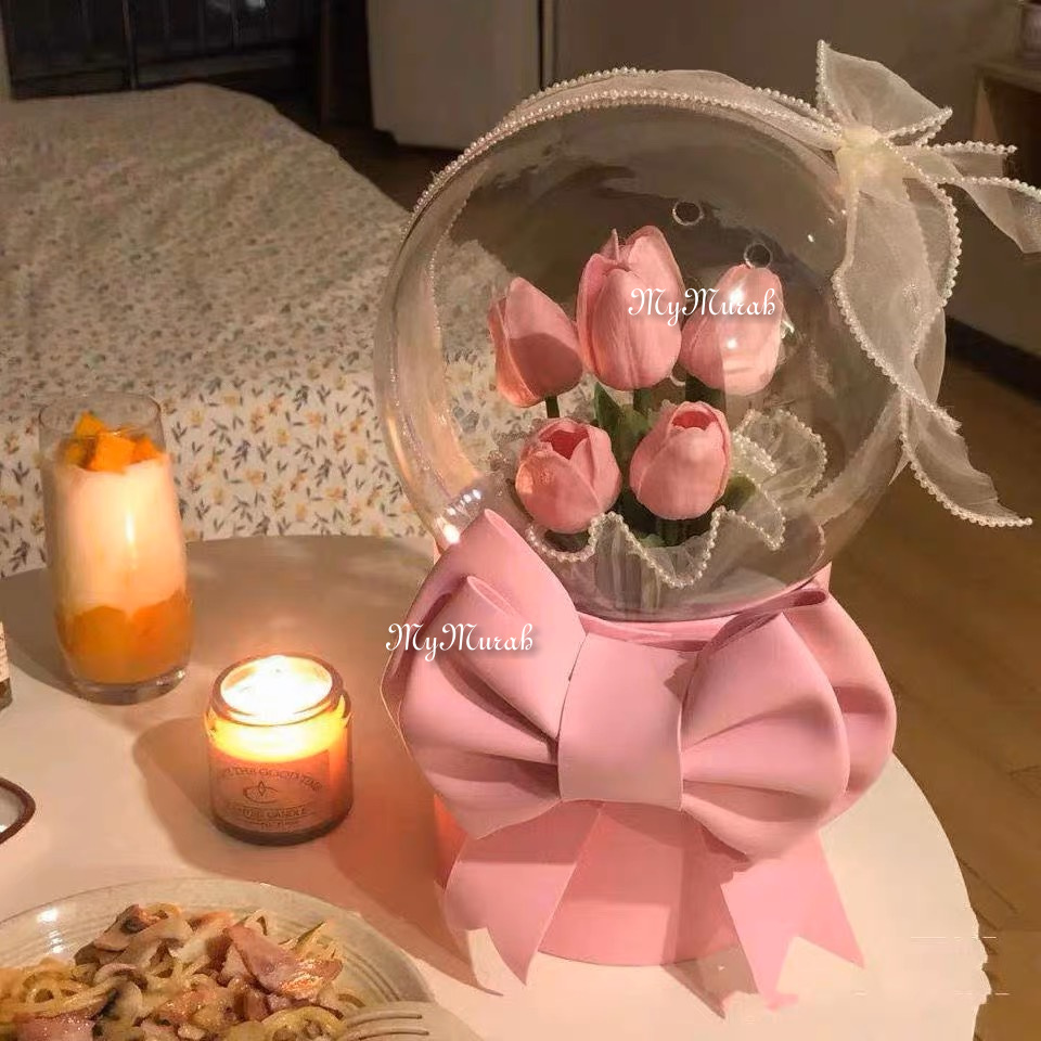 ACRYLIC BALL HARD TRANSPARENT BALL BUBBLE BALL ROUND BALL BOBO FLOWER ...