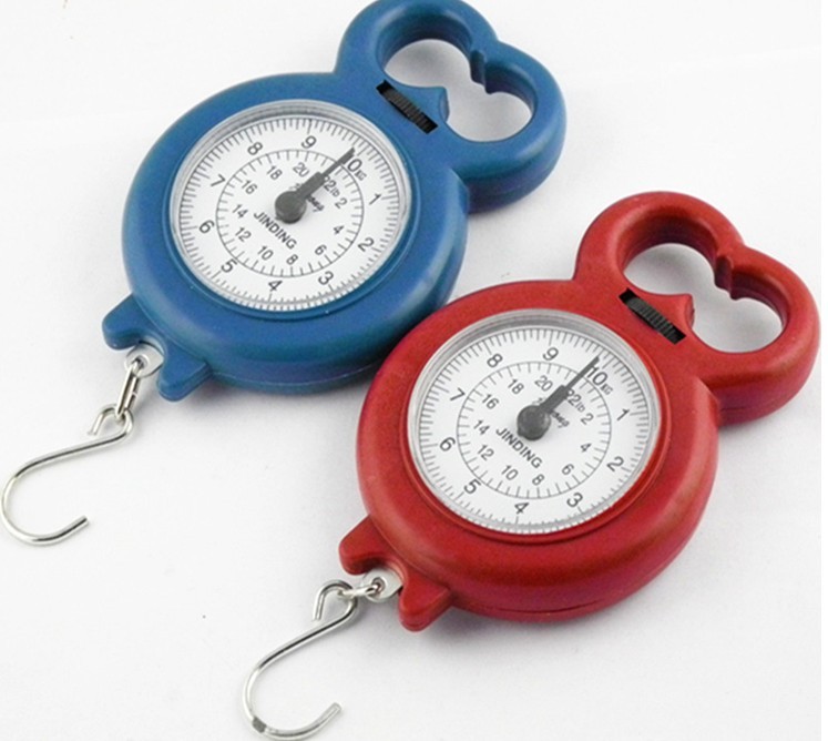 Portable Spring Scale 10KG 5KG Hanging Scale Mini Pointer Hook Scale ...