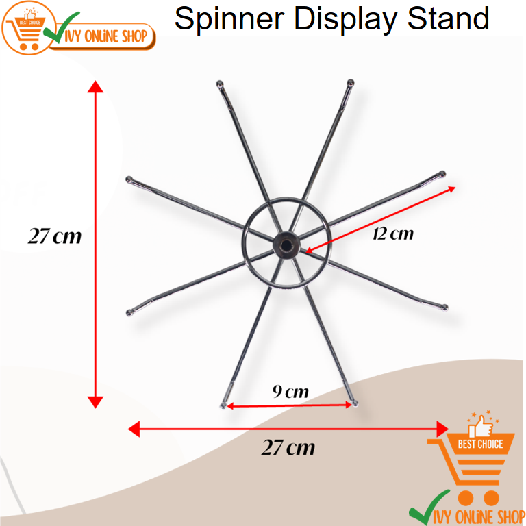 Metal Rotating Spinner Display Stand | Shopee Malaysia