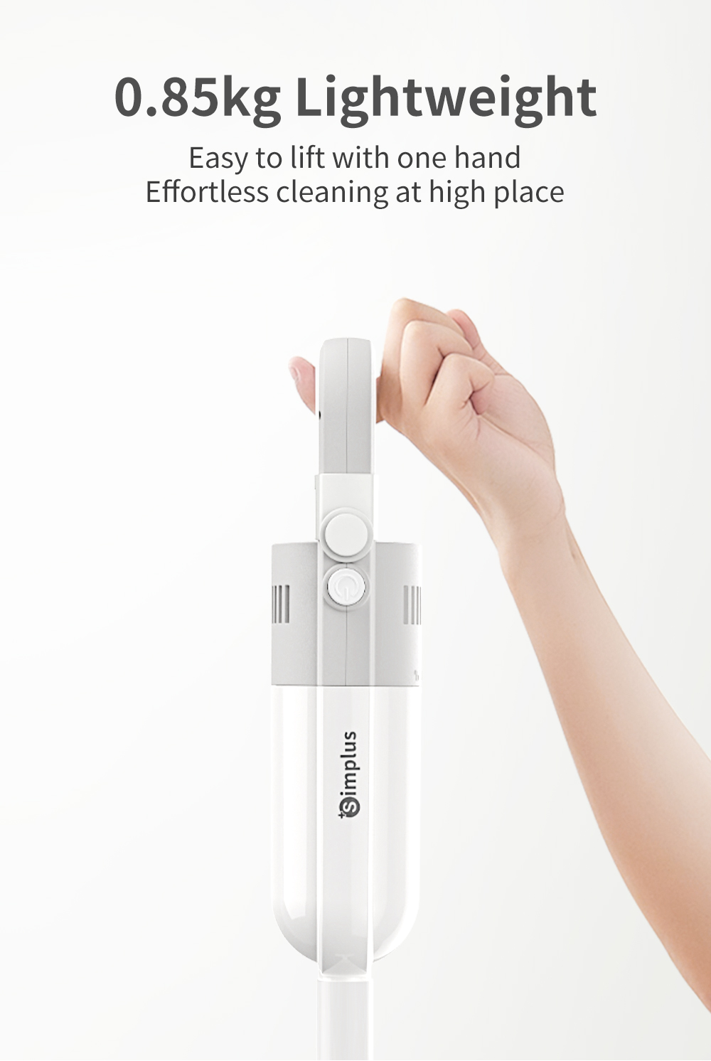 【Exclusive】Simplus Vacuum Cleaner Cordless | 0.85kg Lightweight | 8 ...
