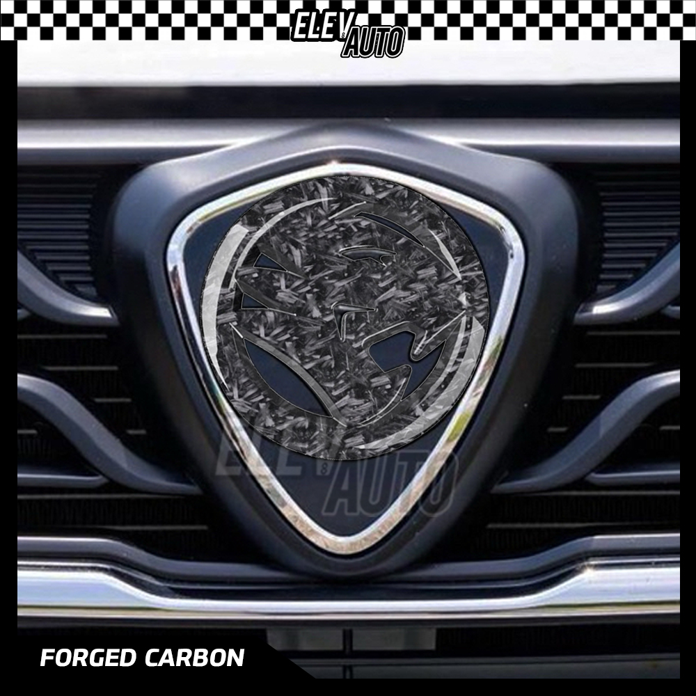 Proton Saga VVT MC1 2016 - 2020 Front Logo Emblem Trim Carbon Fiber ...