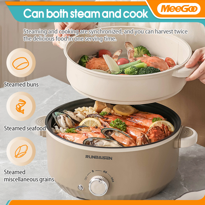 MEEVIDA 4.5L Rice Cooker Large Capacity Multi Cooker Non Stick Electric ...