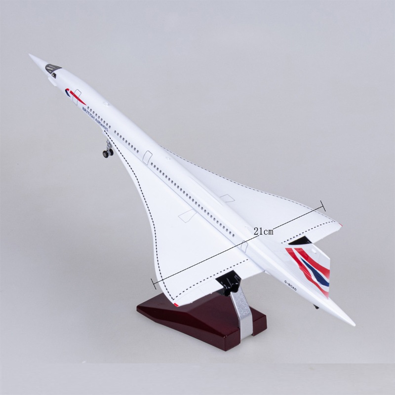 British Airways Concorde Aircraft Model 50cm Die-cast Metal Airplane ...