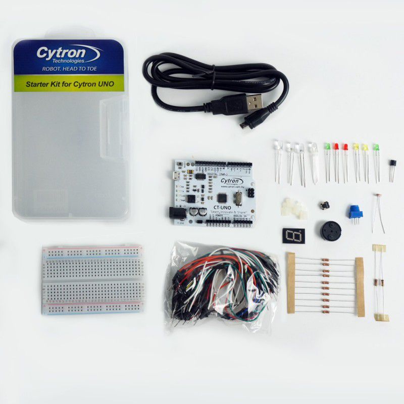 Starter Kit for Cytron Uno - Cytron version of Arduino UNO R3 | Shopee ...