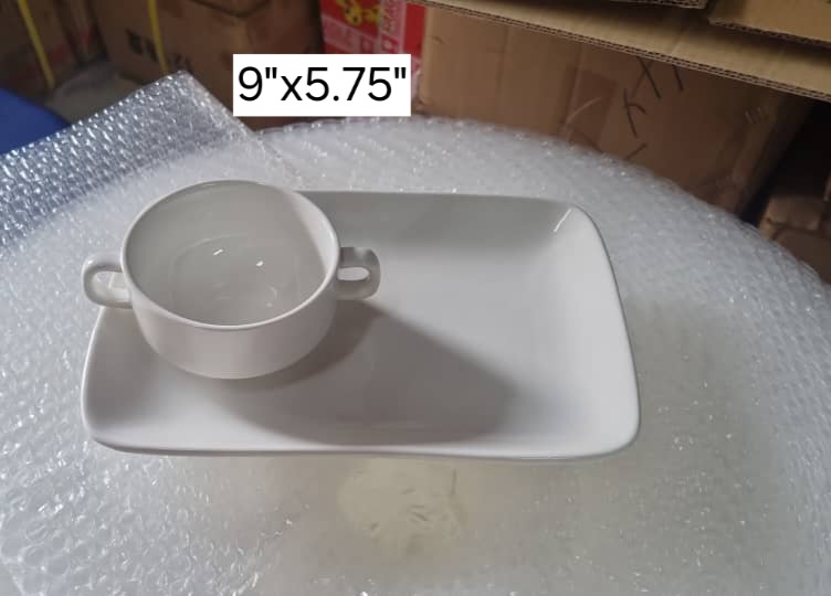 Rectangle Plate Ceramic Porcelain Swallow Dish Food Sauce Pinggan Kuih ...