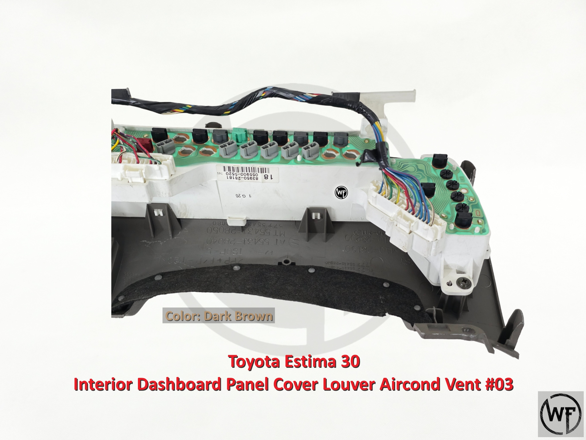 Toyota Estima ACR30 MCR30 Interior Dashboard Panel Cover Louver Aircond ...